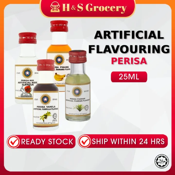 Perisa (Star Brand) / Artificial Flavouring (Vanilla / Pandan / Rose ...