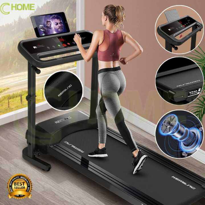 C HOME: Running Treadmill Machine Exercise With Handle Home Exercise ...
