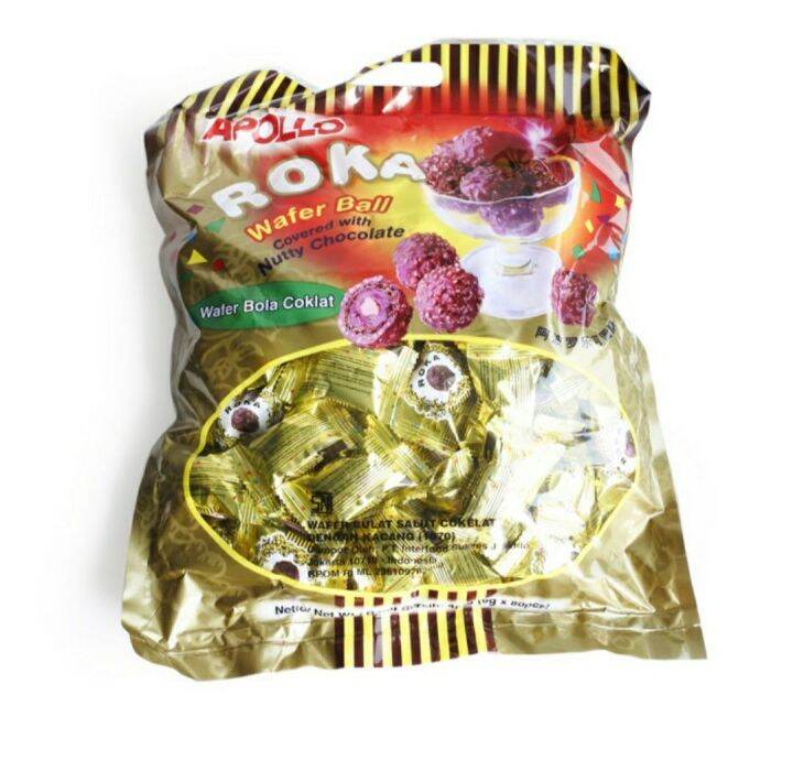 Apollo Roka Choco Wafer Balls isi 70pc | Lazada Indonesia