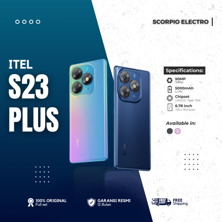 HANDPHONE - ITEL S23 PLUS GARANSI RESMI | Lazada Indonesia