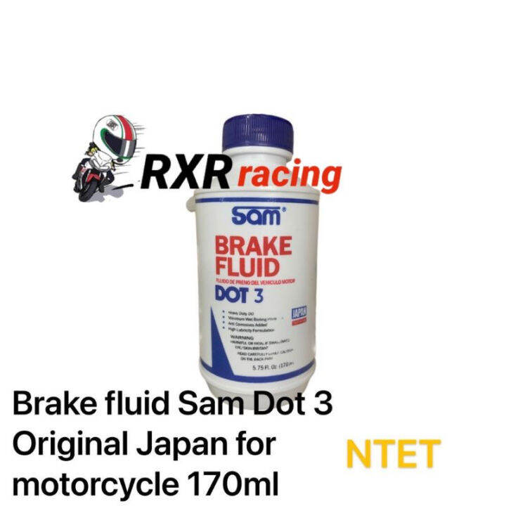 Brake fluid Sam Dot 3 Original Japan for motorcycle 170ml | Lazada PH