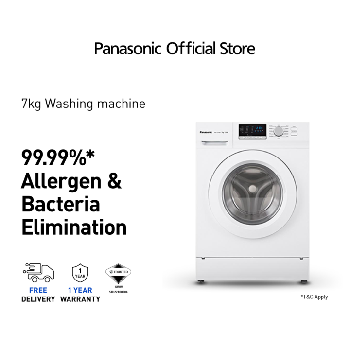 PANASONIC NA-127XB1 Washing Machine 7KG Basic Laundry Tub Clean Stainless Steel NA-127XB1WMY ...