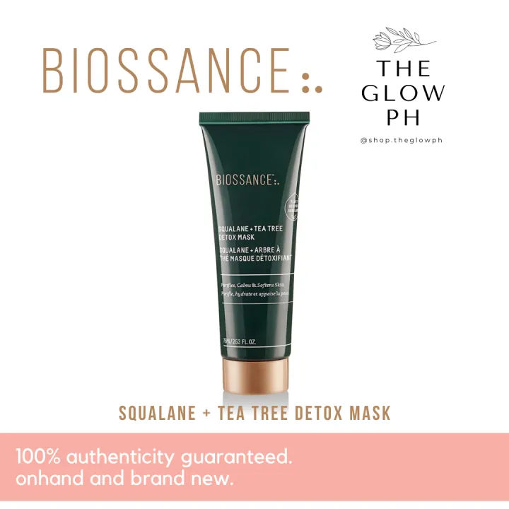 [AUTHENTIC] BIOSSANCE Squalane + Tea Tree Detox Mask 75ML | The Glow PH ...