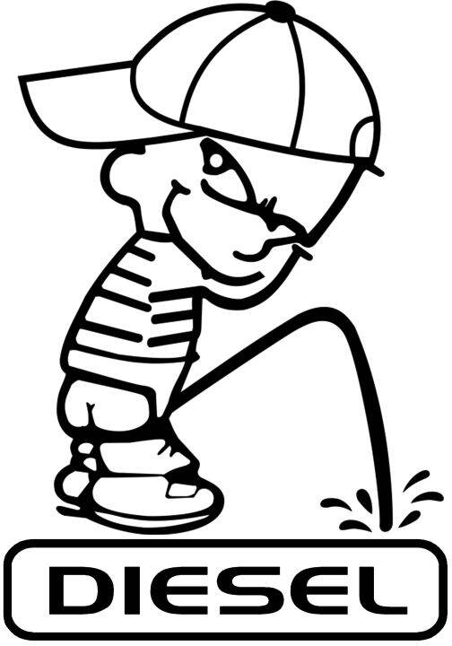 Car Sticker Decals - Gas Tank Cover Decal UNLEADED DIESEL GASOLINE ...