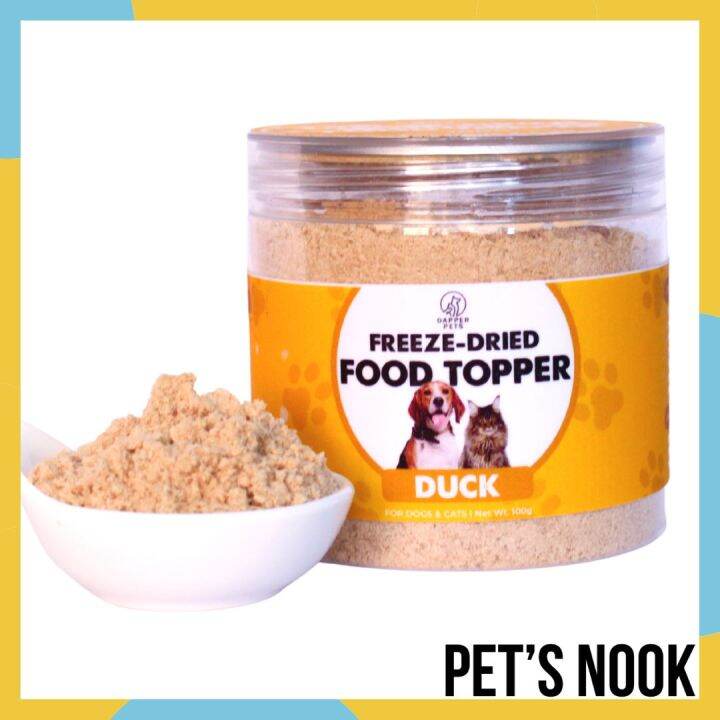 Freeze-Dried Duck Food Topper 100g - Hypoallergenic Low-Fat Protein Pet ...