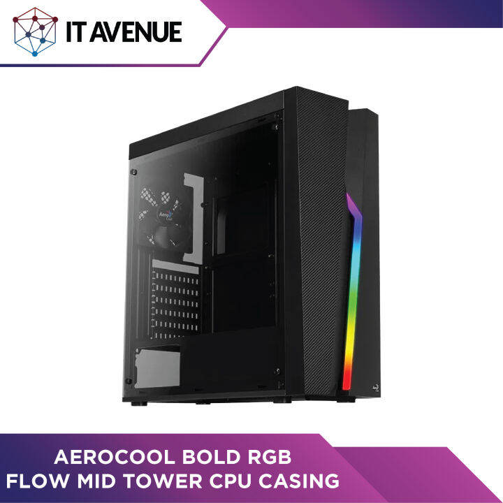 AEROCOOL BOLT RGB Flow MID Tower CPU Casing | Lazada PH