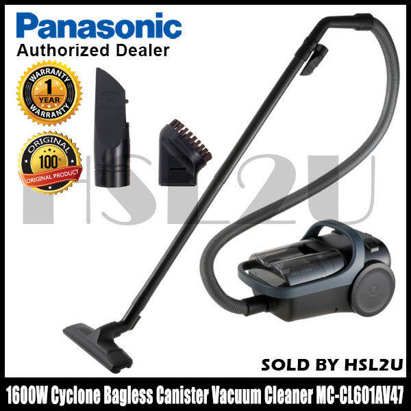 Panasonic 1600W Cyclone Bagless Canister Vacuum Cleaner MC-CL601AV47 ...