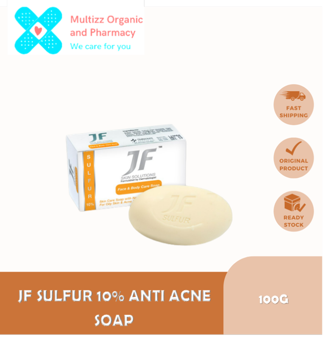 JF SULFUR 10% ANTI ACNE SOAP 100G | Lazada