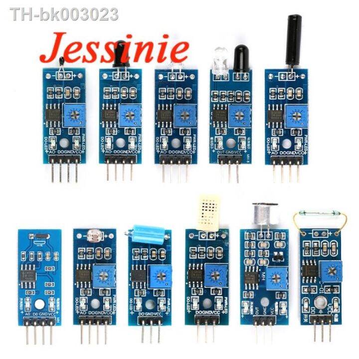 Hall Switch Sound Vibration Photosensitive Flame Reed Infrared Reflective Humidity Sensor Module ...
