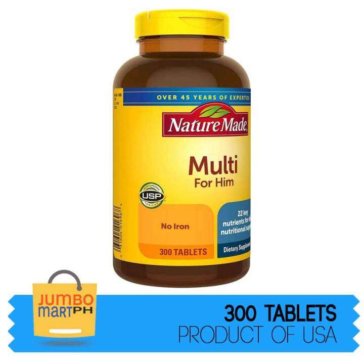 NATURE MADE MULTIVITAMINS FOR HIM 300 TABLETS / USA | Lazada PH
