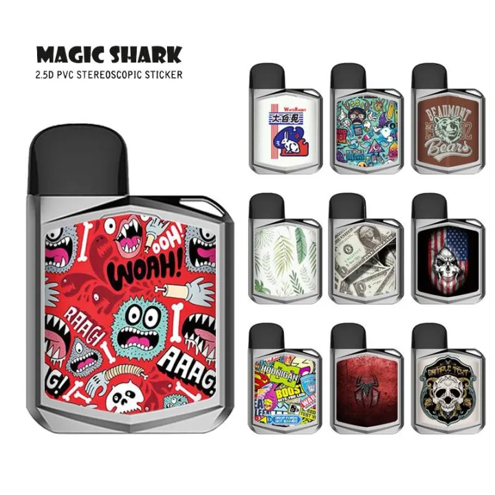 Fashion Leaf Spider Skull 3M PVC Case Cover Sticker Film for Uwell ...