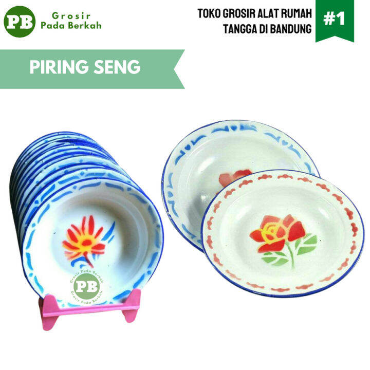 Piring Seng Enamel Piring Seng Jadul Piring Kaleng Piring Seng 20 cm ...