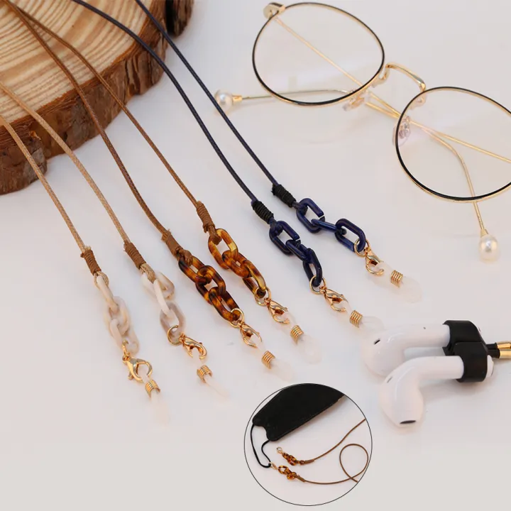 Wax rope U-type Face Mask Lanyard 3In1 buckle anti-lost mask chain ...