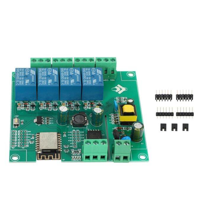 ESP8266 Wireless WIFI 4 Channel Relay Module ESP-12F Wifi Development Board for Arduino AC/DC 5V ...