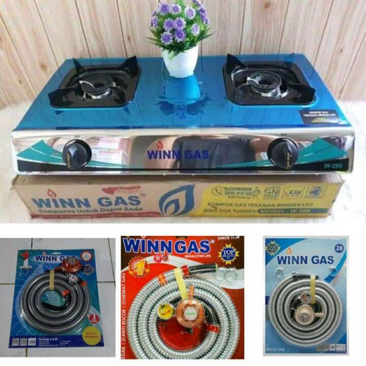 Winn Gas , 288 , Win Gas , Kompor , KOMPOR GAS 2 TUNGKU , + Selang ...