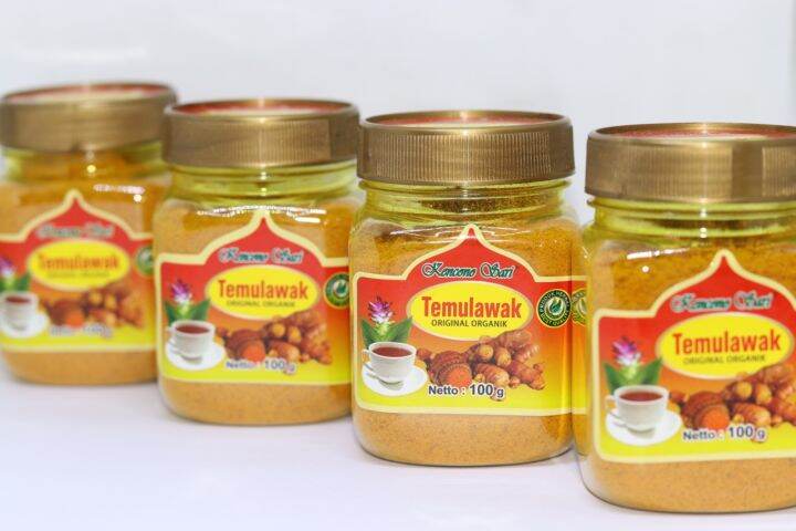 Jamu Temulawak 100gr Serbuk Organik Curah Kencono sari Asli / Original ...
