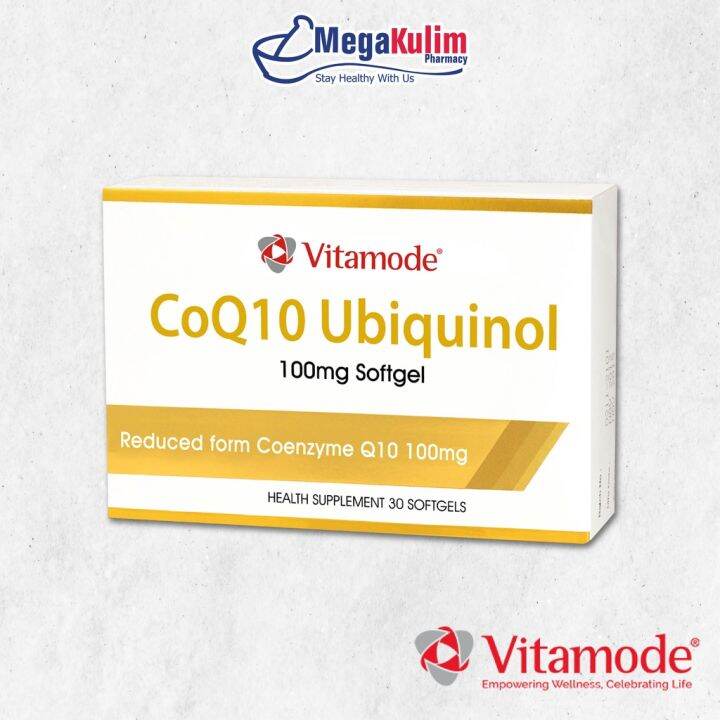 Vitamode CoQ10 Ubiquinol 100mg 30's Softgels | Lazada