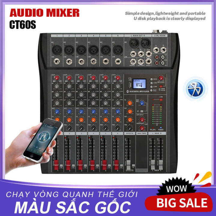 CT60S Professional Mixer 6 kênh với hiệu ứng DSP CT60S/CT80S/CT120S ...