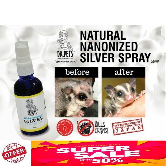 【Msia Stock Effective】DR. PET NANO SILVER SPRAY Wound Infection Healing ...