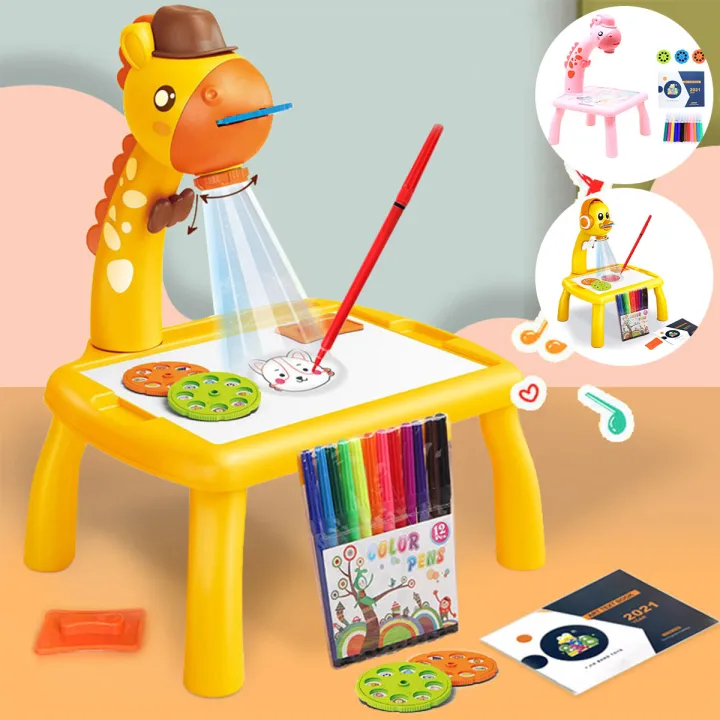 Projection Drawing Board Projector Painting Set for 2+ Years Old Kids ...