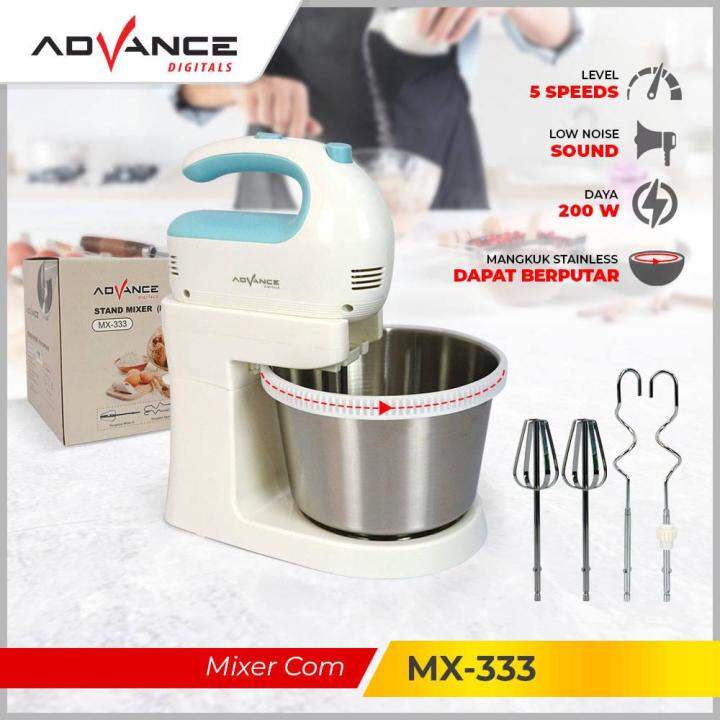 ADVANCE - Stand Mixer 2 Liter 200 Watt WHITE(MX333) | Lazada Indonesia