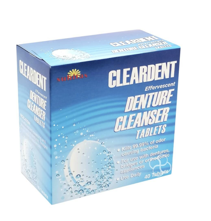 Cleardent Denture Cleanser Tablets 40s | Lazada PH