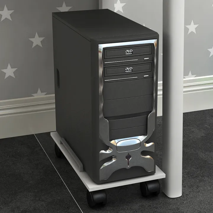 Put the shelf of the desktop computer's main chassis, move to the ...