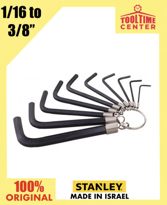 Stanley 10pc. Hex Allen Key Ring Set 1/16 to 3/8" 69-230 | Lazada PH