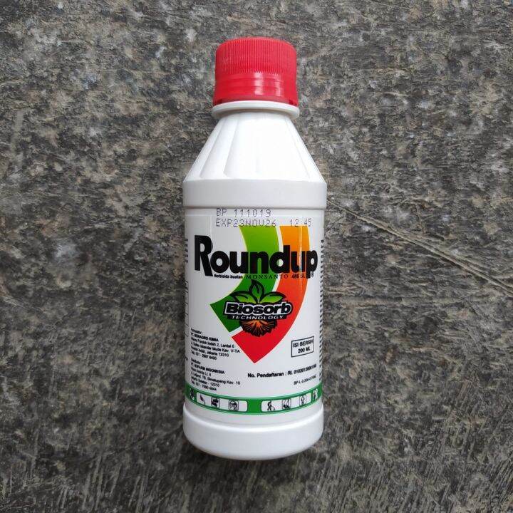 Roundup 486 SL 200 ml Herbisida Obat Semprot Pembasmi Pembunuh Rumput ...