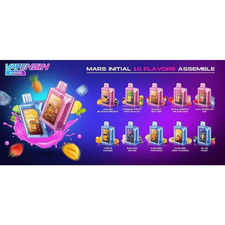 VAPE Vapengin Mars Up To 4000 Puffs Disposable Vape Pod 500 mAh | Lazada PH