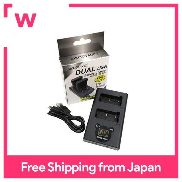 Dual USB quick compatible battery charger for SIXOCTAVE EN-EL9 / EN-EL9a Camera Battery Charger ...