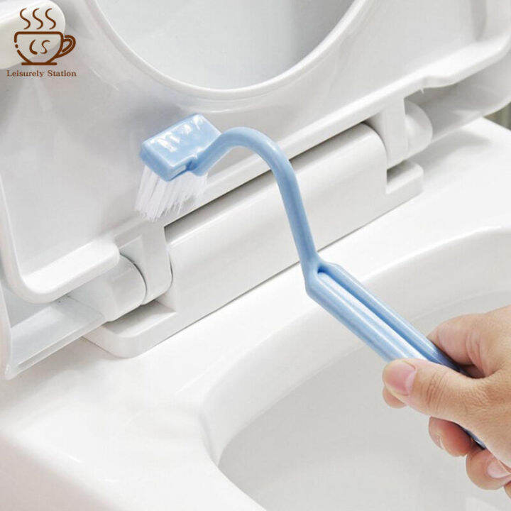 Portable S Shape Curved Long Handle Toilet Corner Cleaning Plastic ...