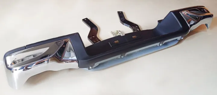 Isuzu DMAX 2016 to 2021 Rear Bar Bumper Bar (Black Chrome) | Lazada PH