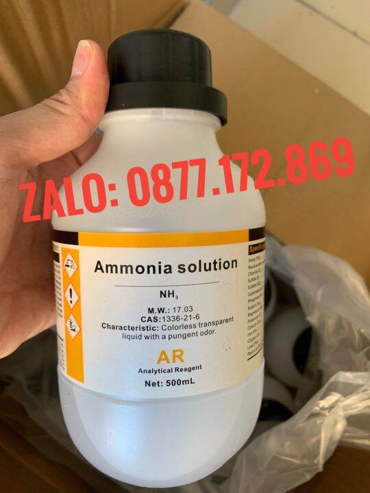 Hóa chất NH4OH NH3 Ammonia solution Amoniac Amoni hydroxit 500ml ...