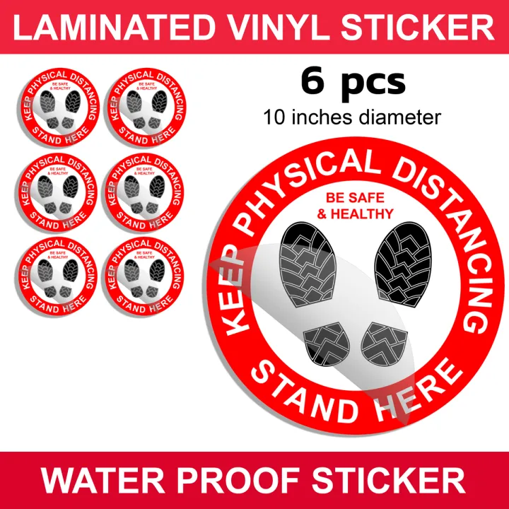 DIRECTIONAL ARROW FLOOR STICKERS COVID STICKERS SOCIAL DISTANCING VINYL ...