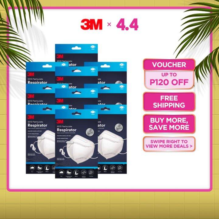 3M KN95 Particulate Respirator 4-Layer Disposable Mask (White) 95 Filtration PM 2.5 | Lazada PH
