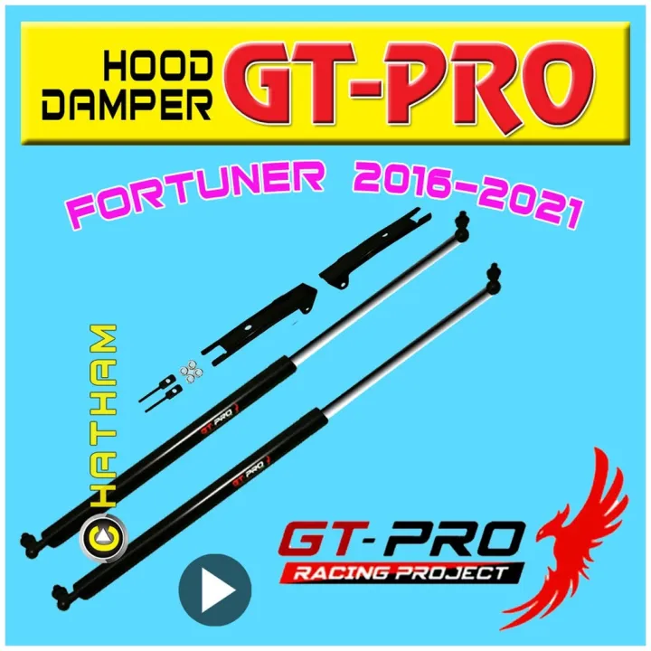 (GT-Pro) Hood Damper for Fortuner 2016 2017 2018 2019 2020 2021 Lighter ...