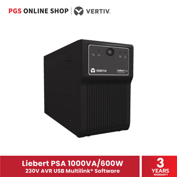 Vertiv Liebert PSA เครื่องสำรองไฟฟ้า รุ่น 1000VA/600W 230V AVR USB Multilink® Software | Lazada ...