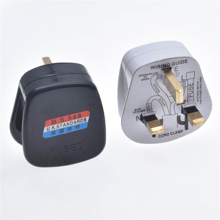 UK Plug Adapter13A250V 3Pin Male Replacement Outlets Rewireable Fused ...