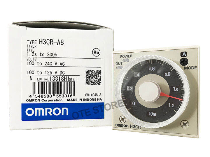 Omron H3CR-A8 Time Switch Relay, Time calculator, Solid state timer 100 ...