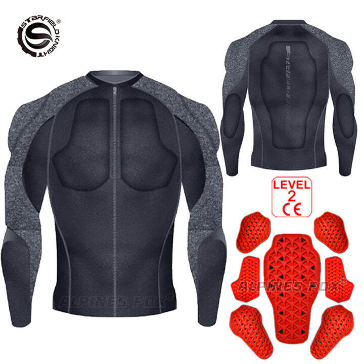 Summer men motorcycle soft armor jacket ce level 2 Moto Body armor ...