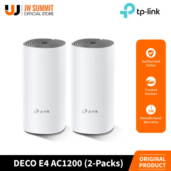 TP-Link Deco E4 (2-pack) AC1200 Whole Home Mesh Wi-Fi System Dual-Band ...