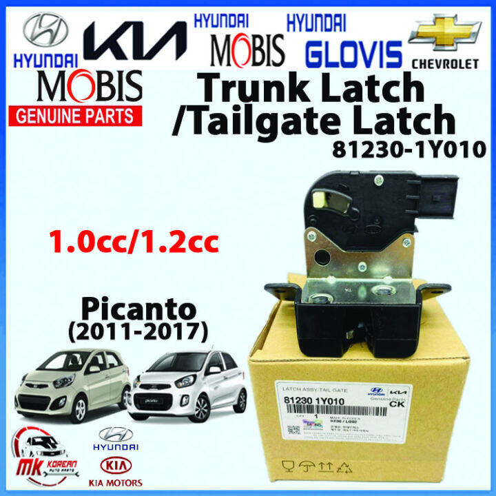 [GENUINE] Trunk Latch/Tailgate Latch for Picanto(2011-2017). 1.0cc/1 ...