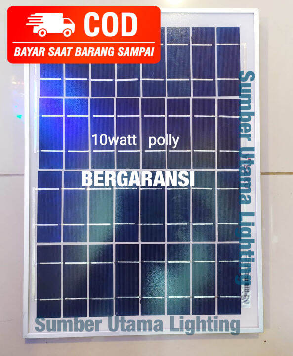 SOLAR PANEL 10 WP PANEL SURYA PEMBANGKIT LISTRIK TENAGA SURYA 10WP 10 WP 10 Watt 10watt 10 W ...