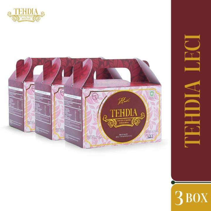 TEHDIA Leci Teh Celup Manis Bebas Gula 20s x 3 box | Lazada Indonesia