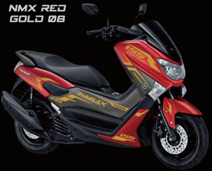 STIKER CUTTING NMAX LAMA BODY MERAH KODE 08 GOLD MURAH MERIAH | Lazada ...
