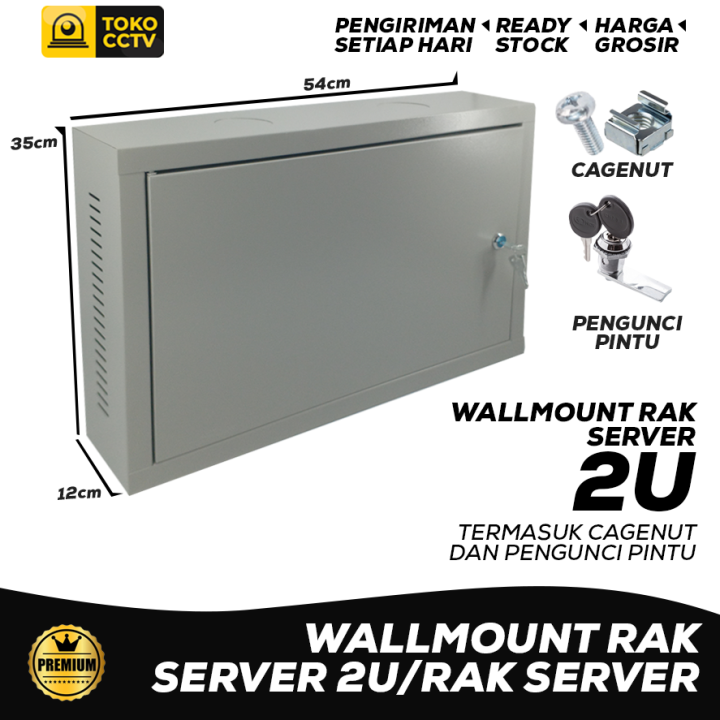 Wallmount Rack Server 2U, Rak Server Single Door 2U | Lazada Indonesia