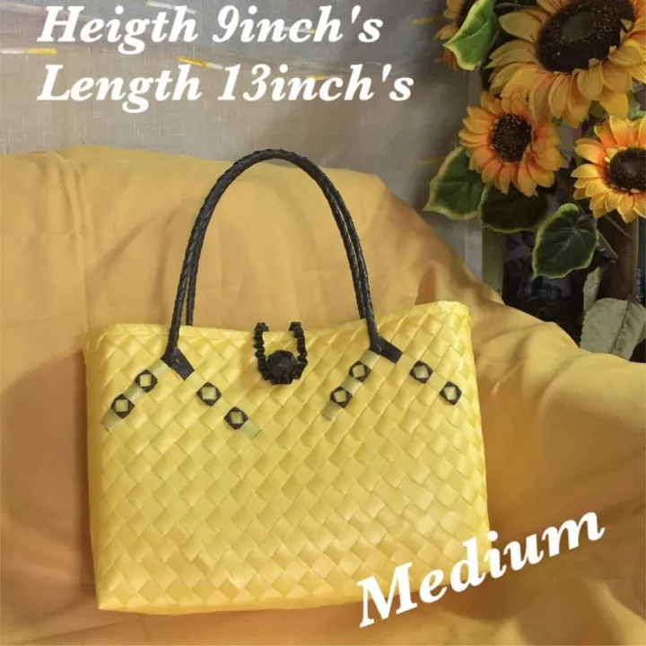yellow medium bayong bag | Lazada PH