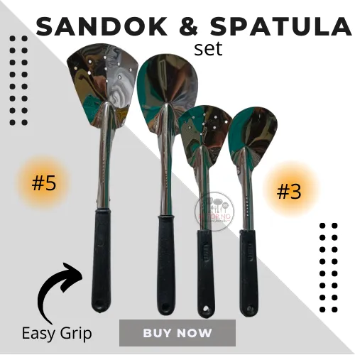 Sandok Sianse Kitchen Cooking Utensils with EASY HANDLE | Lazada PH