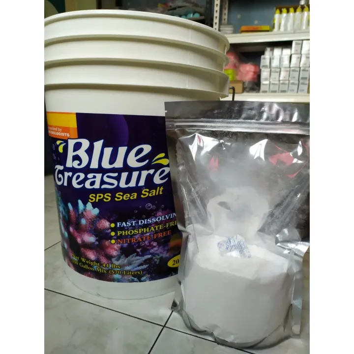 Blue Treasure SPS Sea Salt (1kg) Repacked Aquarium Salt For Marine Fish ...